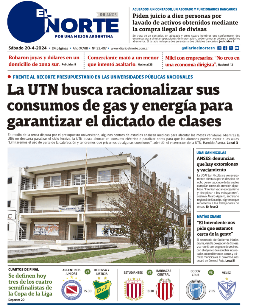 Diario EL NORTE -edición digital- sábado 20 de abril 2024 | Diario El ...