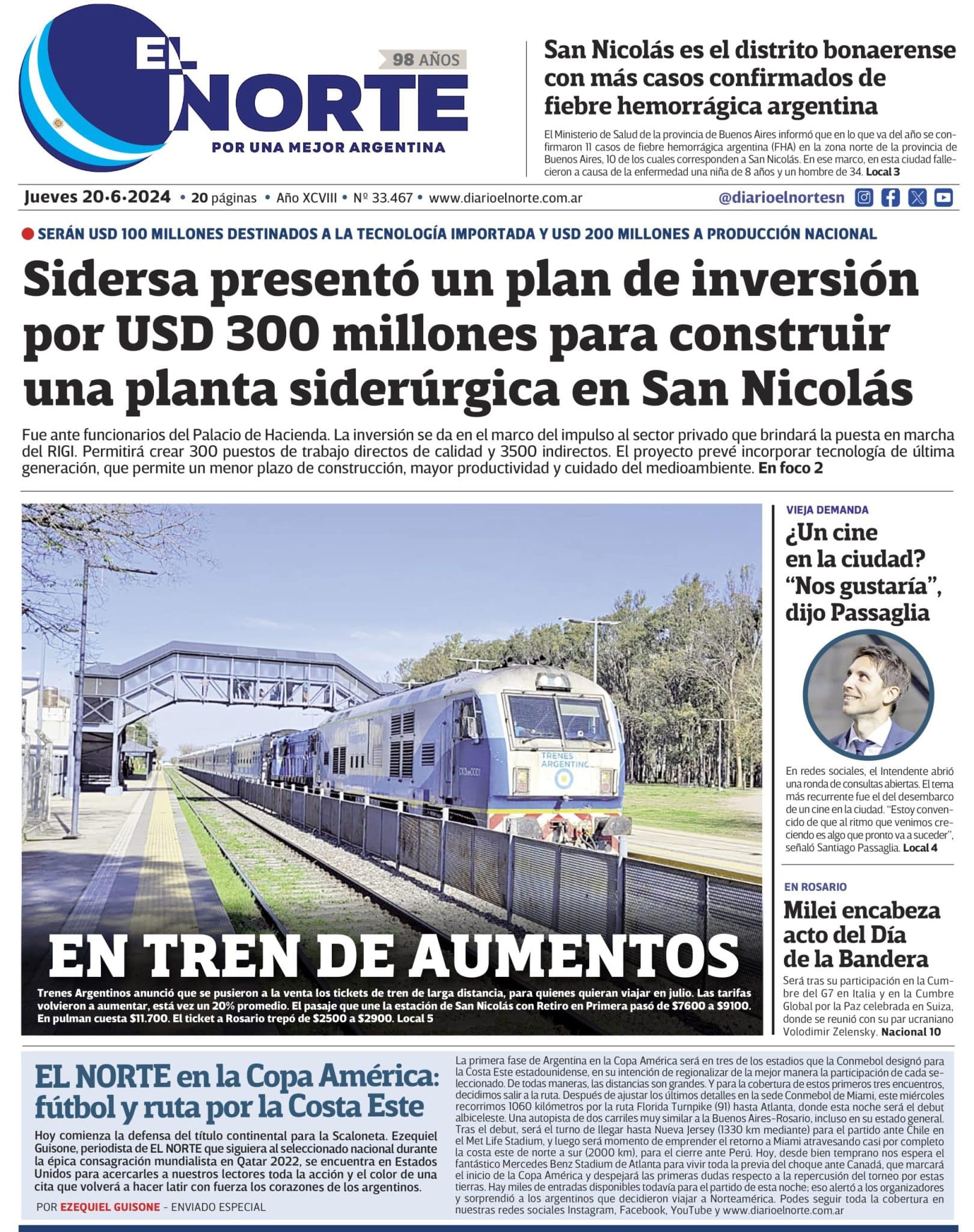 Diario EL NORTE - edición digital – jueves 20 de junio 2024 | Diario El ...