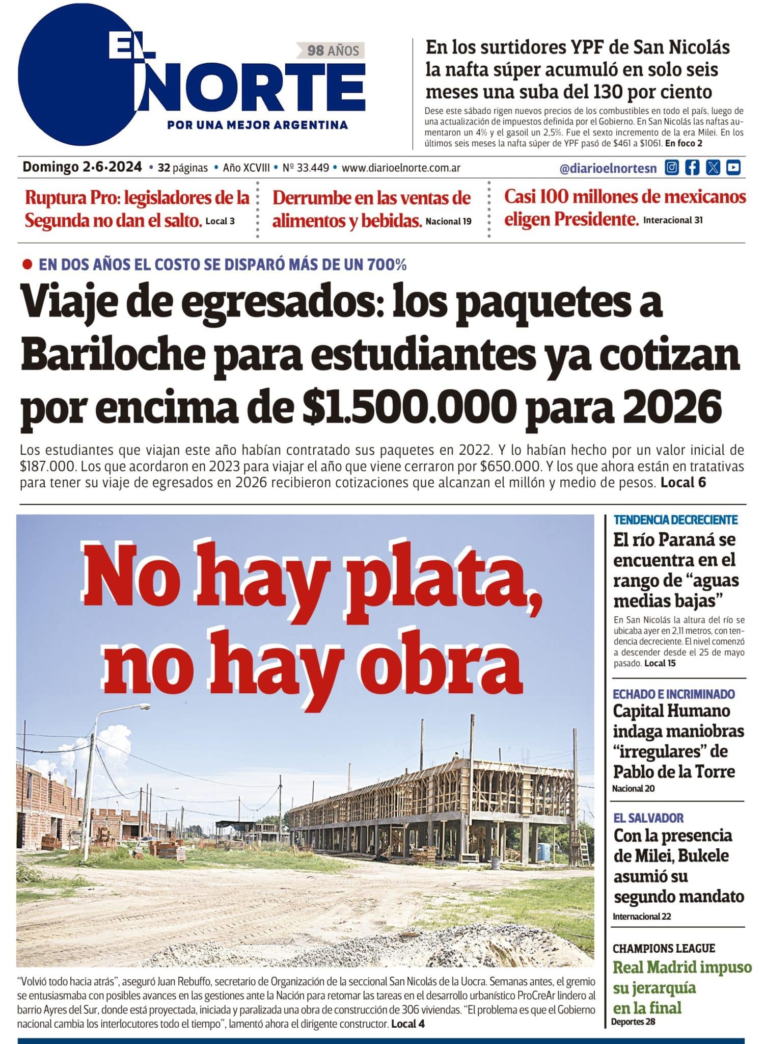 Diario EL NORTE - edición digital – domingo 2 de junio 2024 | Diario El ...