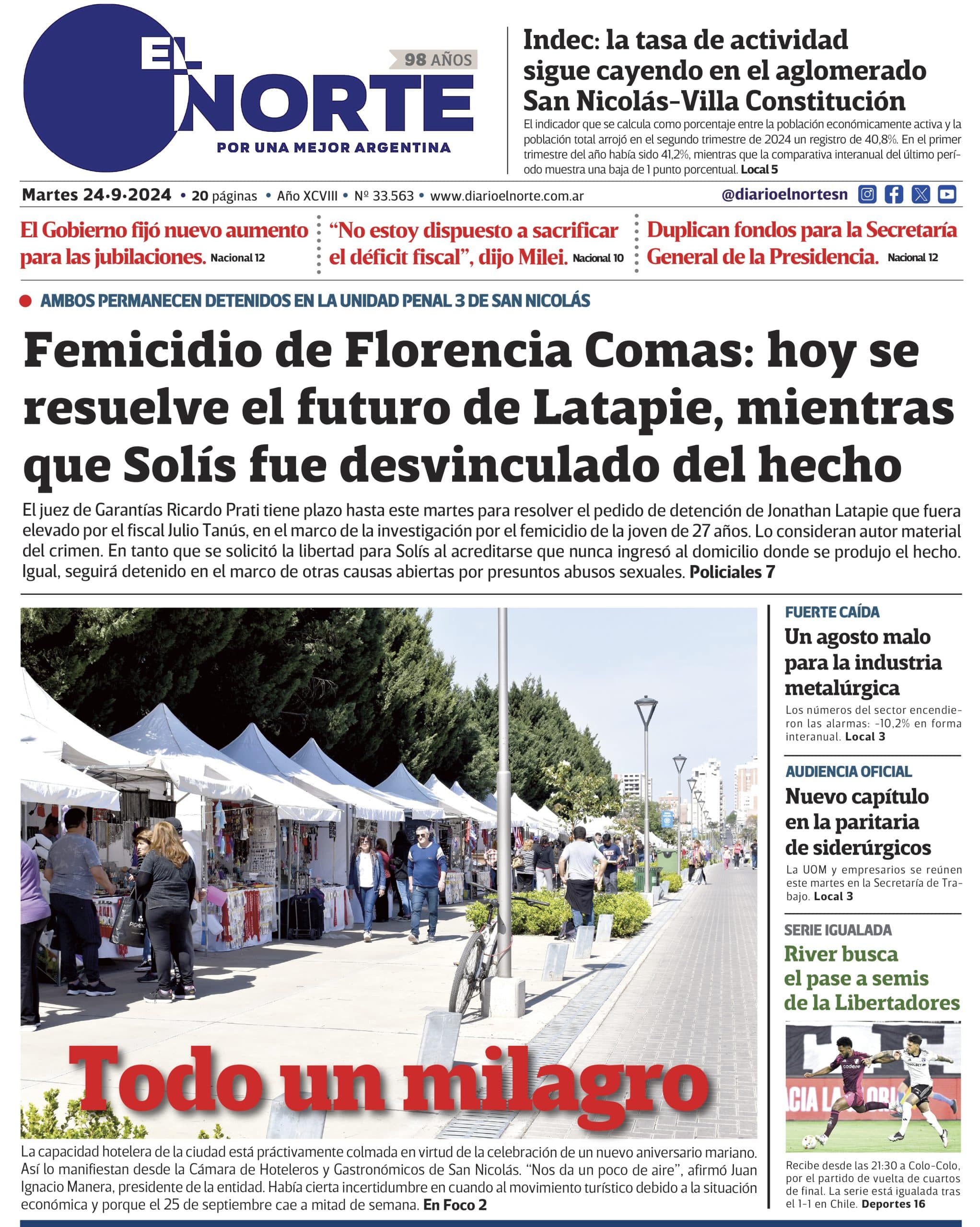 Diario EL NORTE –edición digital- martes 24 de septiembre 2024 | Diario ...