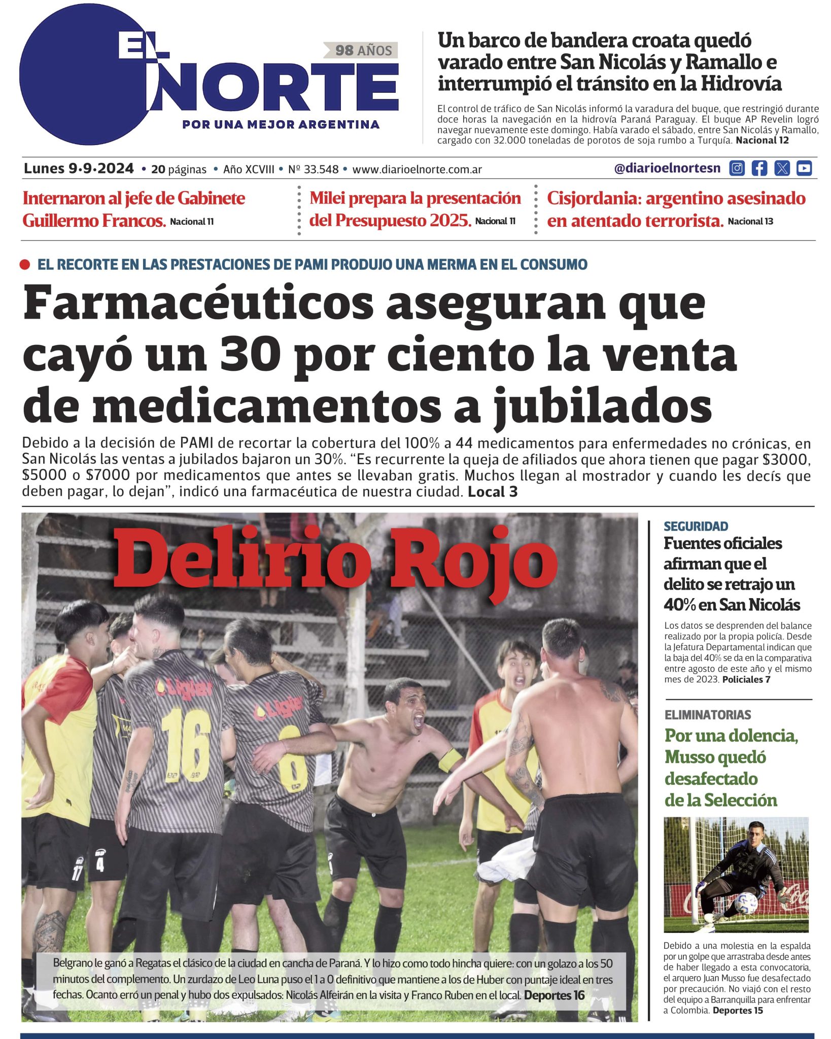 Diario EL NORTE - edición digital lunes 9 de septiembre 2024 | Diario ...