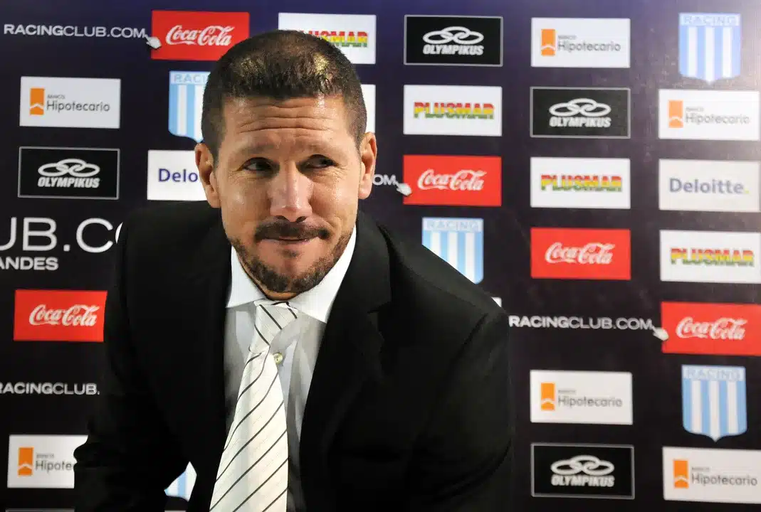 El Cholo Simeone se mostró feliz por la conquista de Racing en la Copa ...