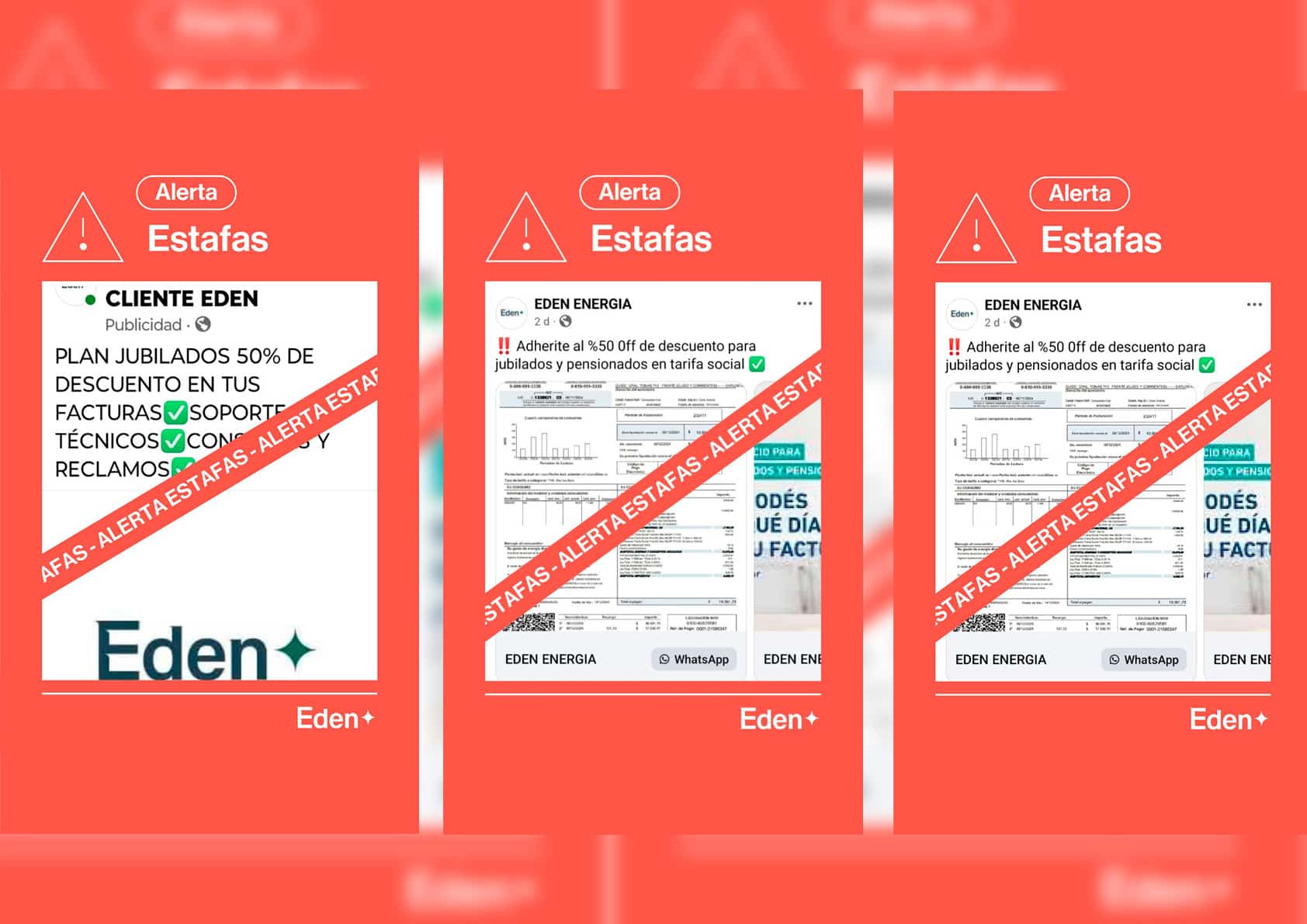 Estafas en nombre de EDEN: la empresa brindó recomendaciones para identificar el fraude y no ...
