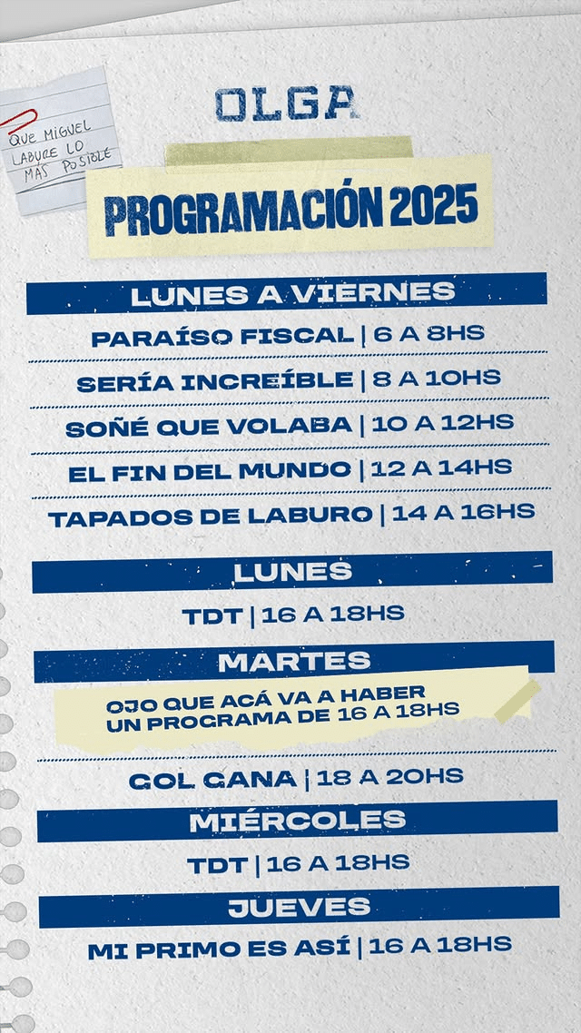 Toda la programación de OLGA para este 2025 | Diario El Norte - San Nicolás