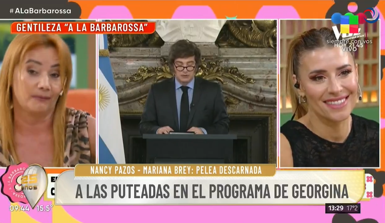 Escándalo en “A la Barbarossa”: Nancy Pazos y Mariana Brey se ...